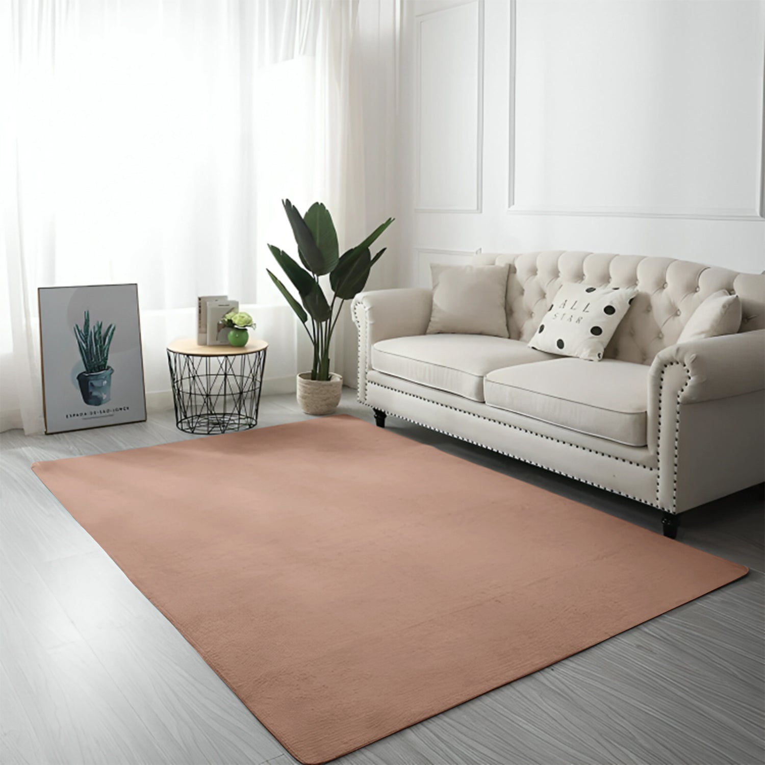 Faux rabbit fur rug store