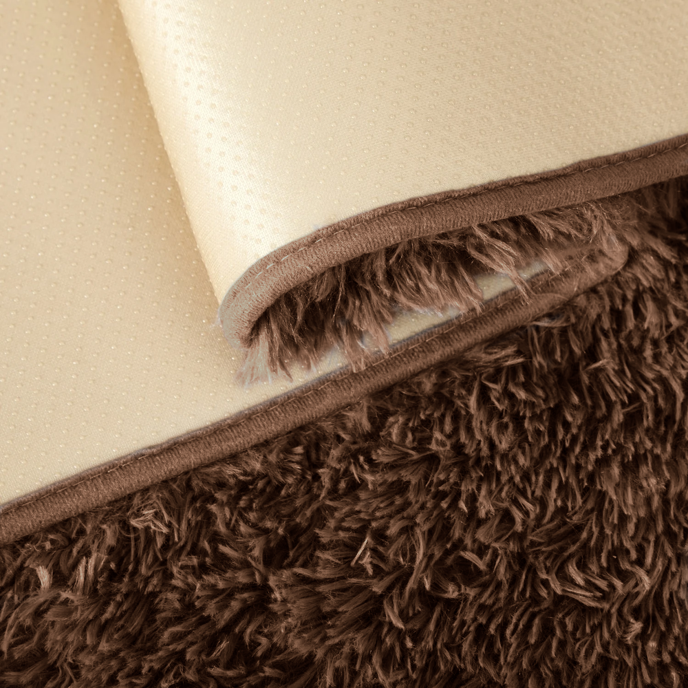 Large Brown Rug Soft Deep Pile